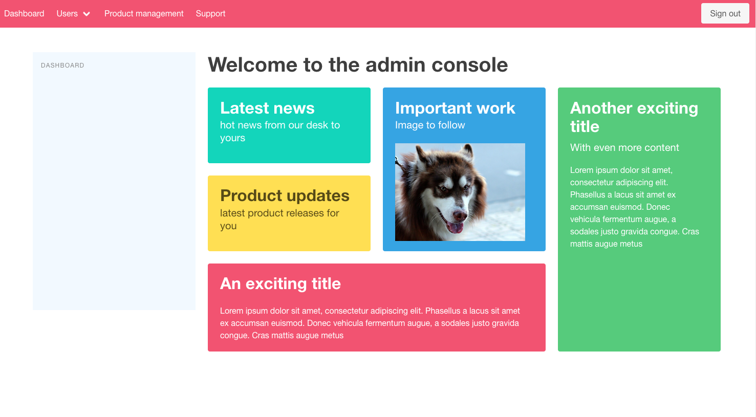 Admin Console app - Beginner's Guide to Real World React | newline