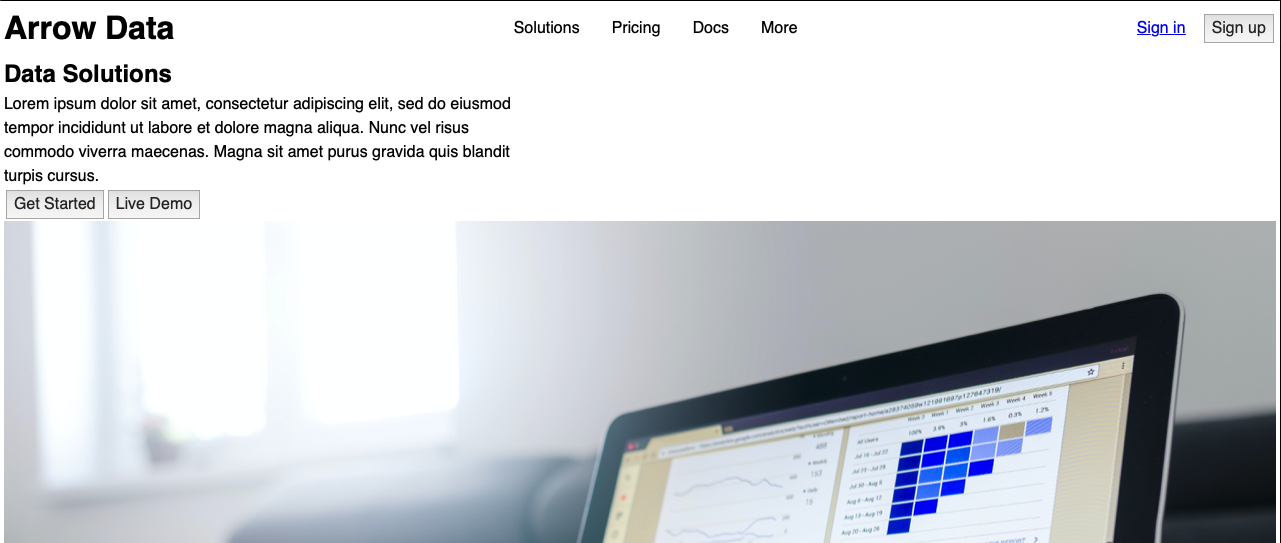 The Hero Section Revisited - Composing Layouts in React