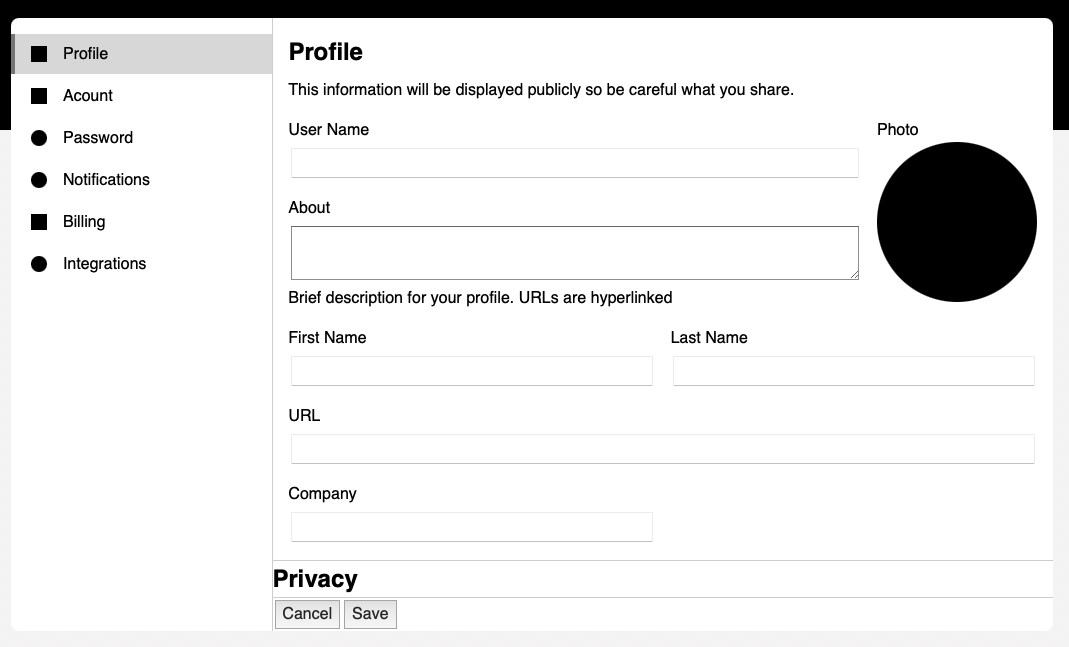 The Profile Pane - Composing Layouts in React